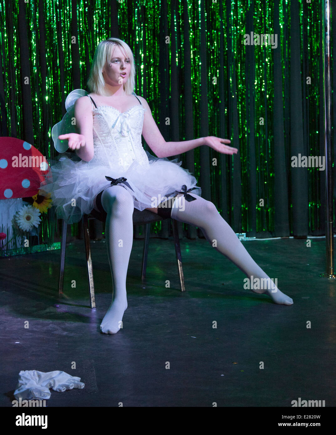 Performers at the Myths and Magic burlesque show, Secrets of the ...
