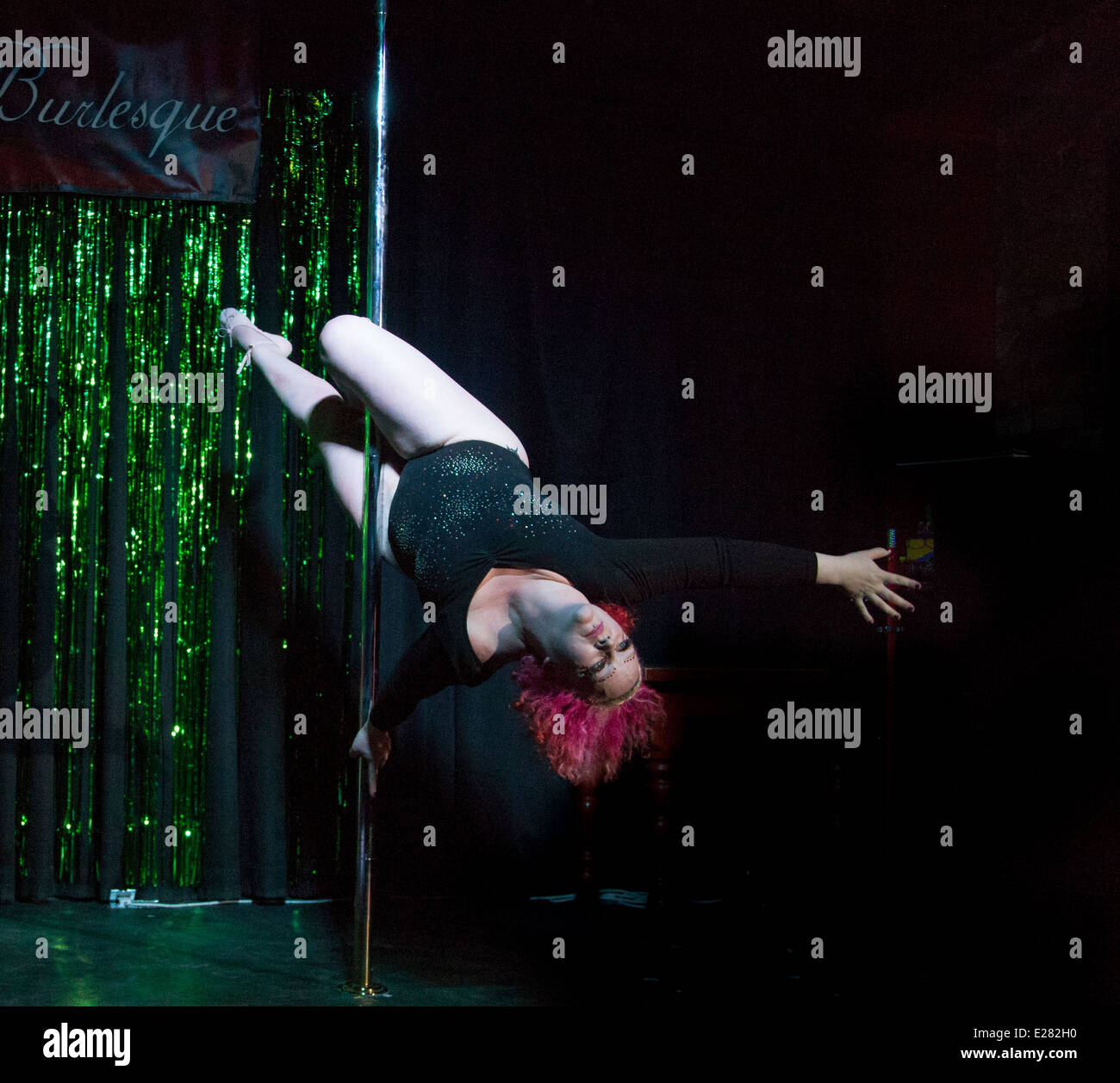 Performers at the Myths and Magic burlesque show, Secrets of the ...
