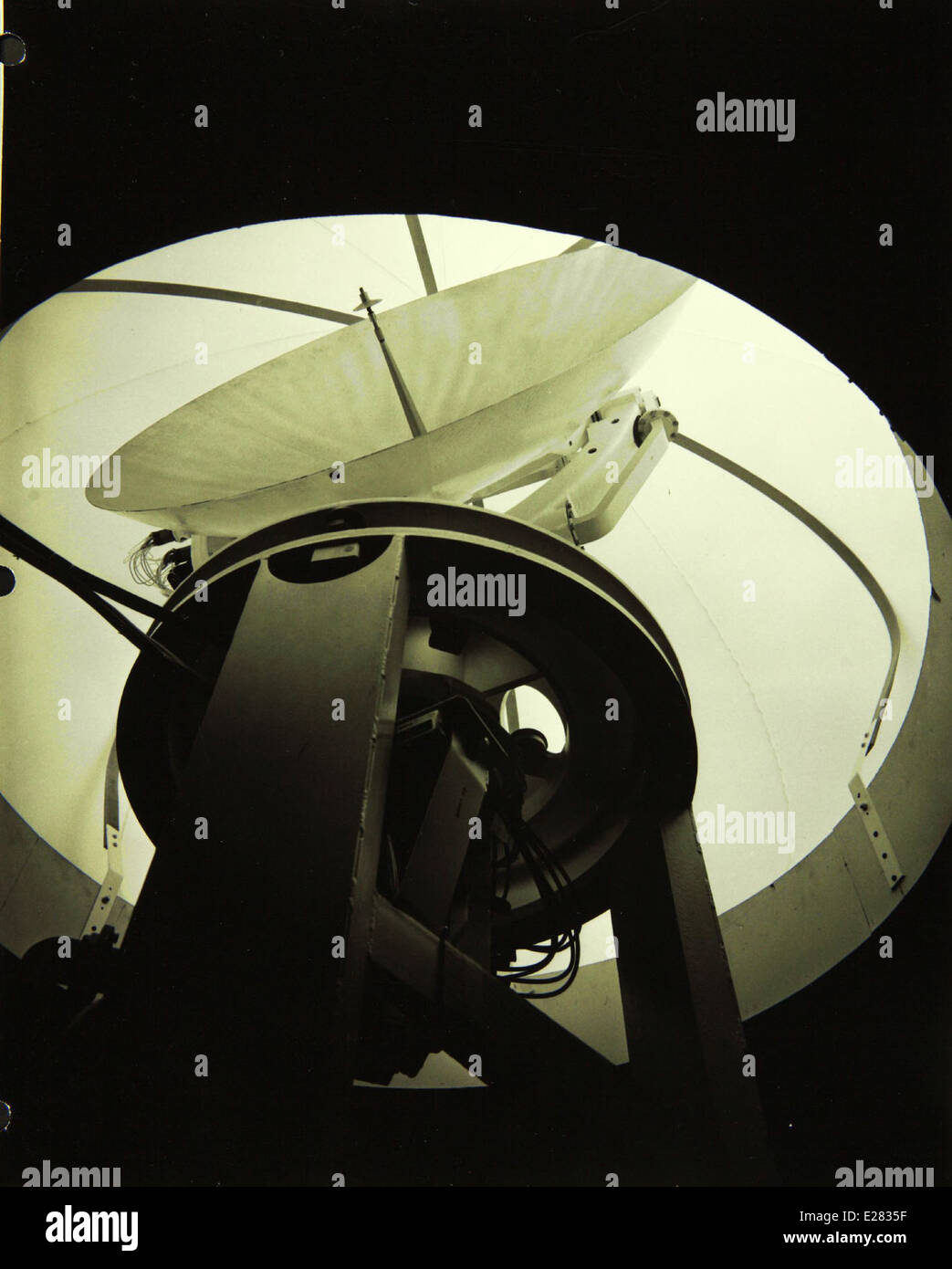 This image from the 1960s showcases the production of antenna ...