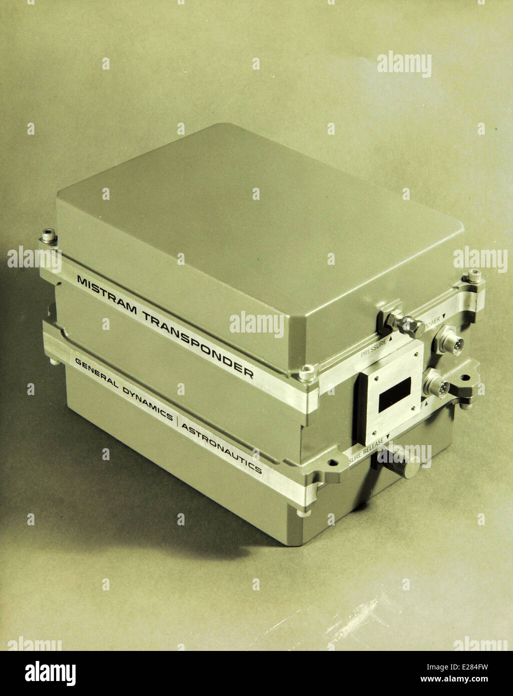 This photo shows Convair/General Dynamics employees working on antenna ...