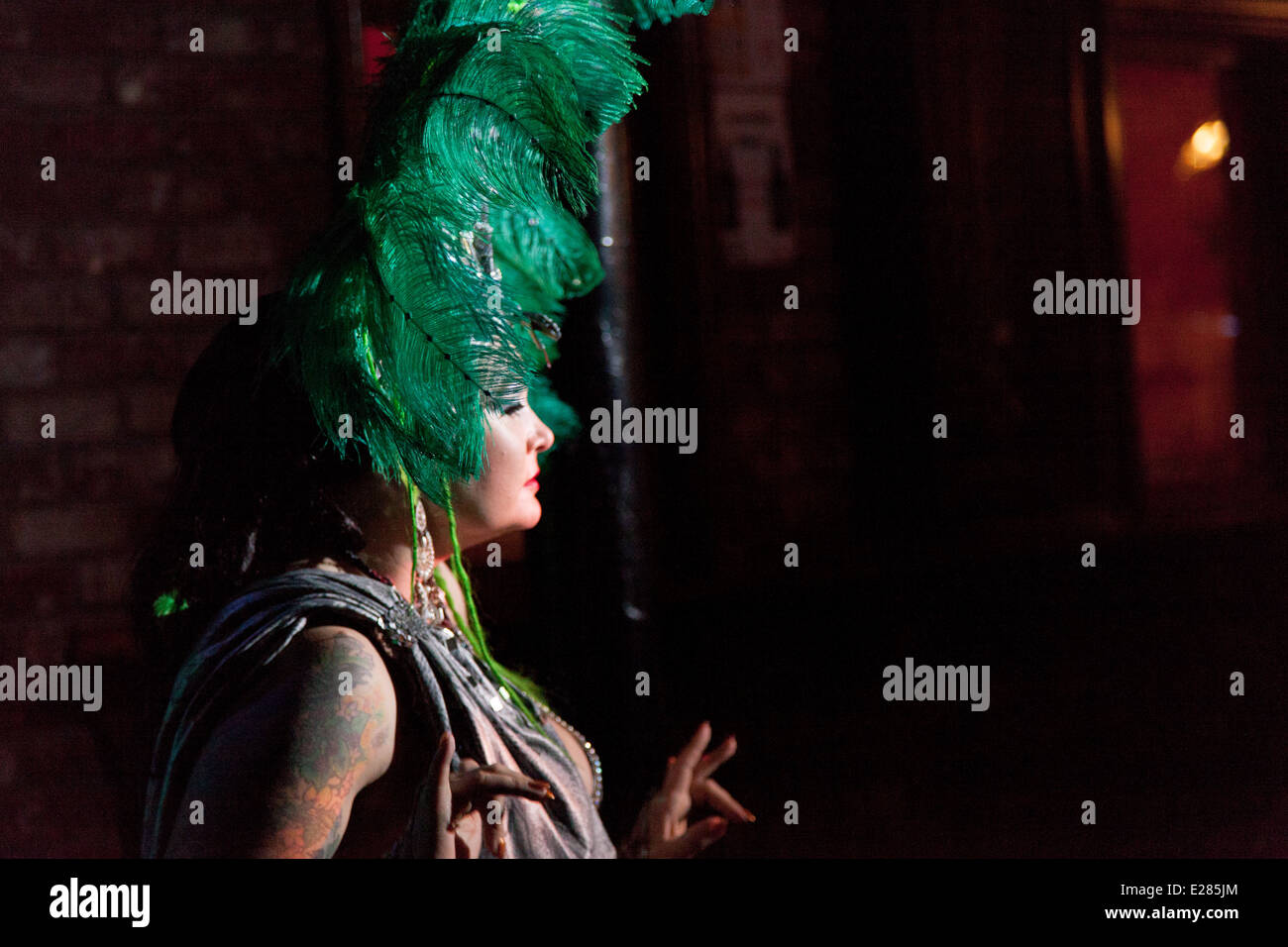 Performers at the Myths and Magic burlesque show, Secrets of the ...