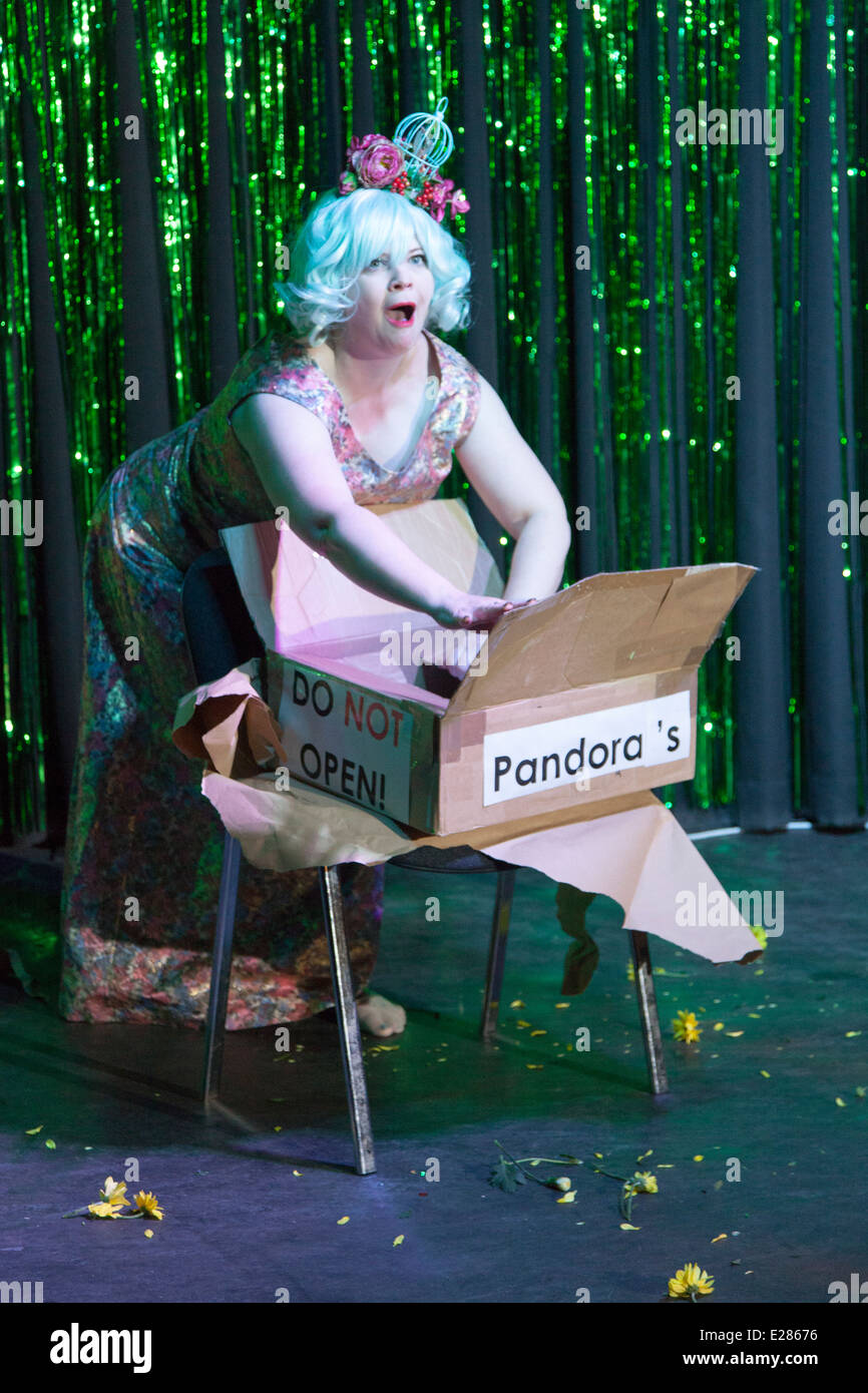 Performers at the Myths and Magic burlesque show, Secrets of the ...