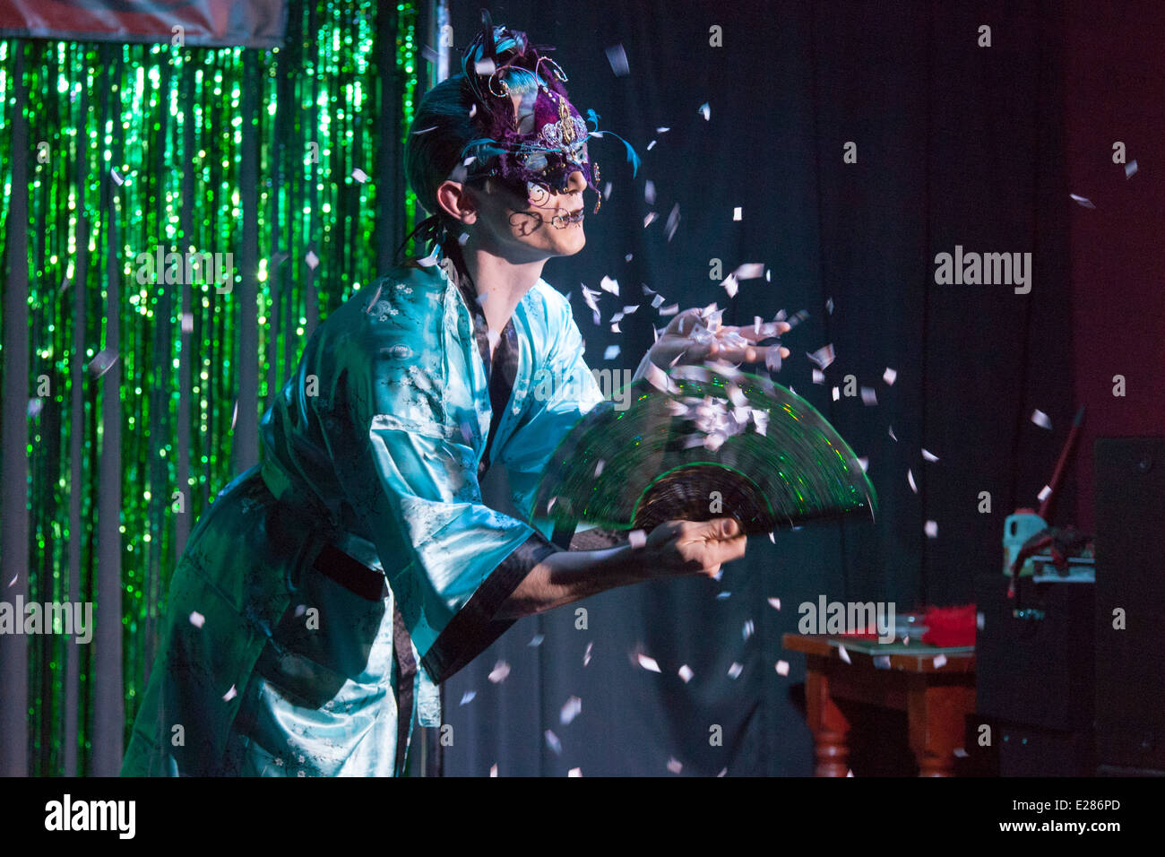 Performers at the Myths and Magic burlesque show, Secrets of the ...