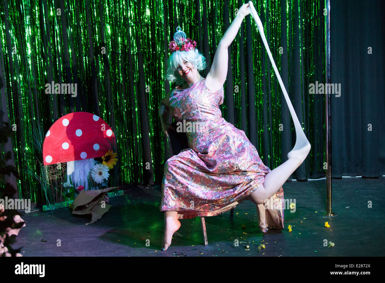 Performers at the Myths and Magic burlesque show, Secrets of the ...