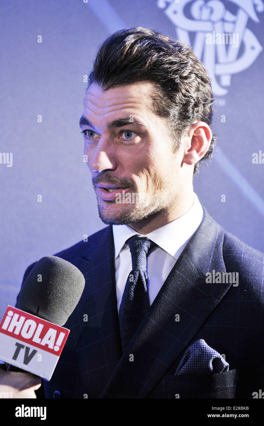 David Gandy attends a promotional event for Johnnie Walker Featuring ...