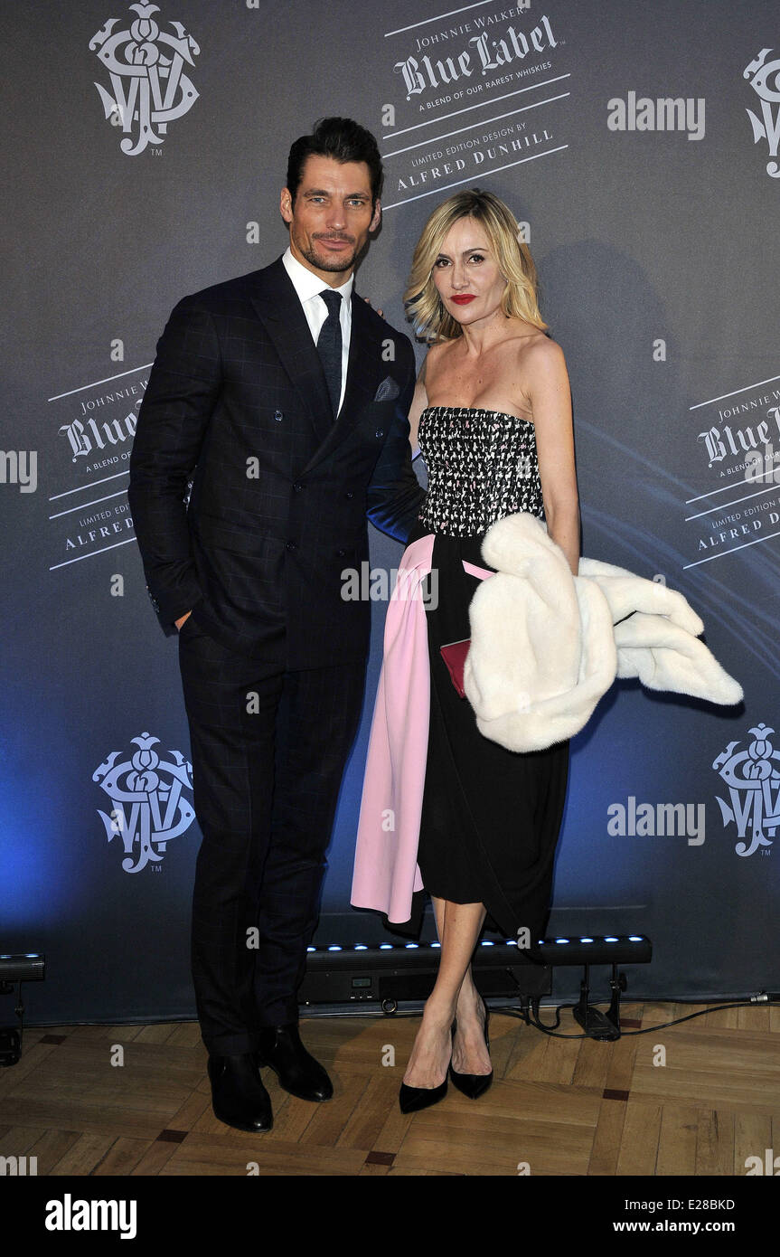 David Gandy attends a promotional event for Johnnie Walker Featuring ...