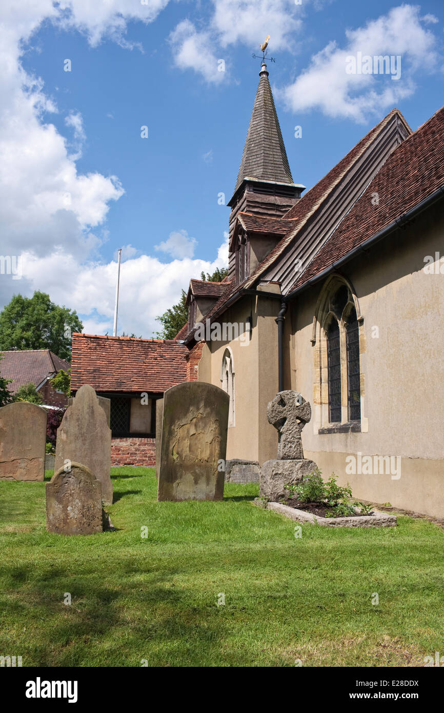 A view of St Giles Church from the graveyard, Ickenham, Middlesex Stock ...