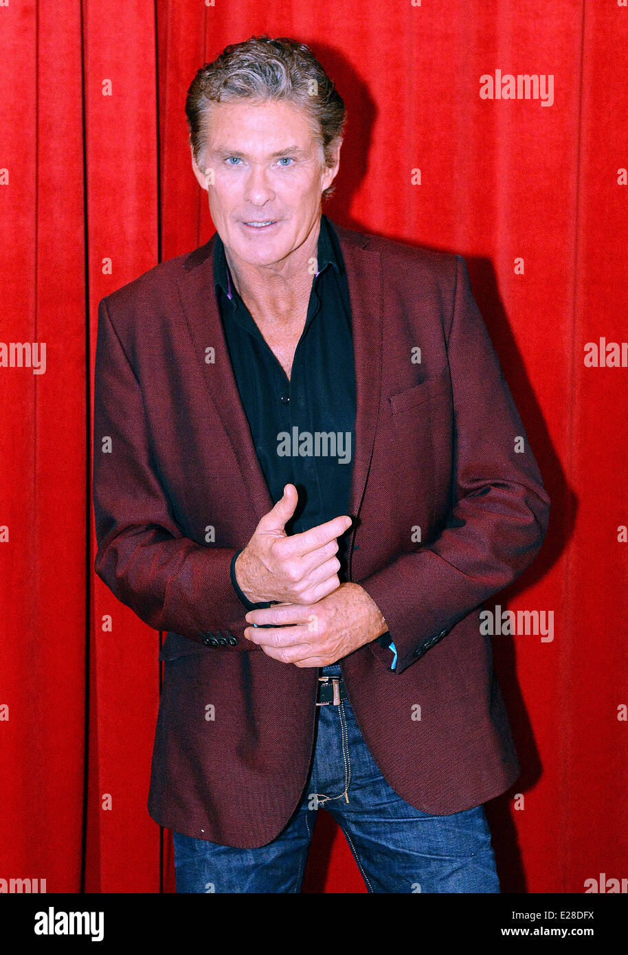 David Hasselhoff poses during a photoshoot to promote his new talkshow ...