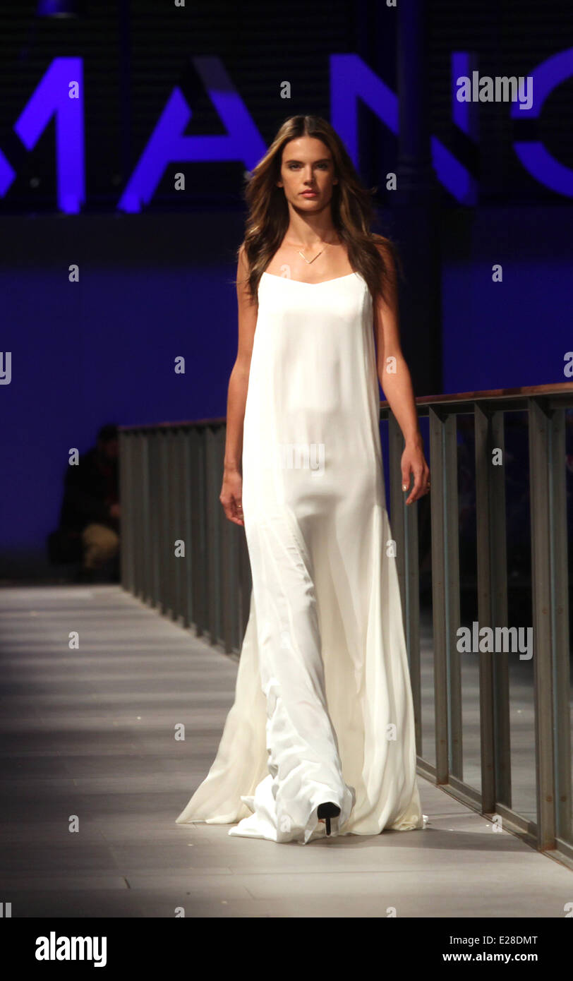 080 Barcelona fashion show 2014 - Mango - Catwalk Featuring: Alessandra ...