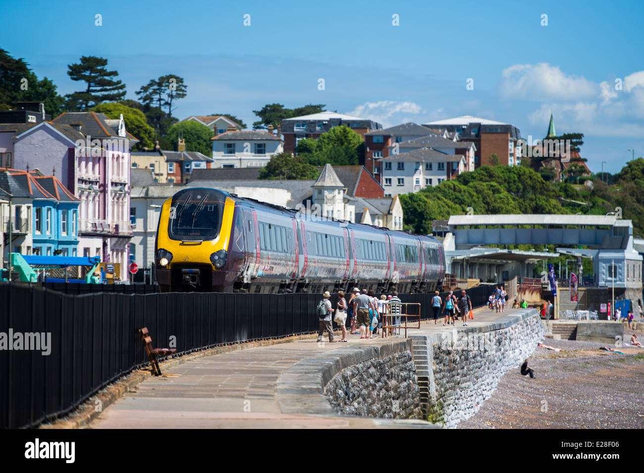 A Cross Country train at Dawlish station in England Stock Photo - Alamy