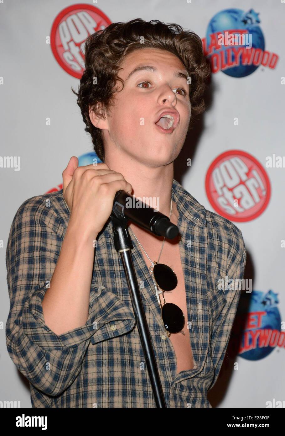 New York, NY, USA. 16th June, 2014. Bradley Simpson in attendance for The Vamps in Concert at ...