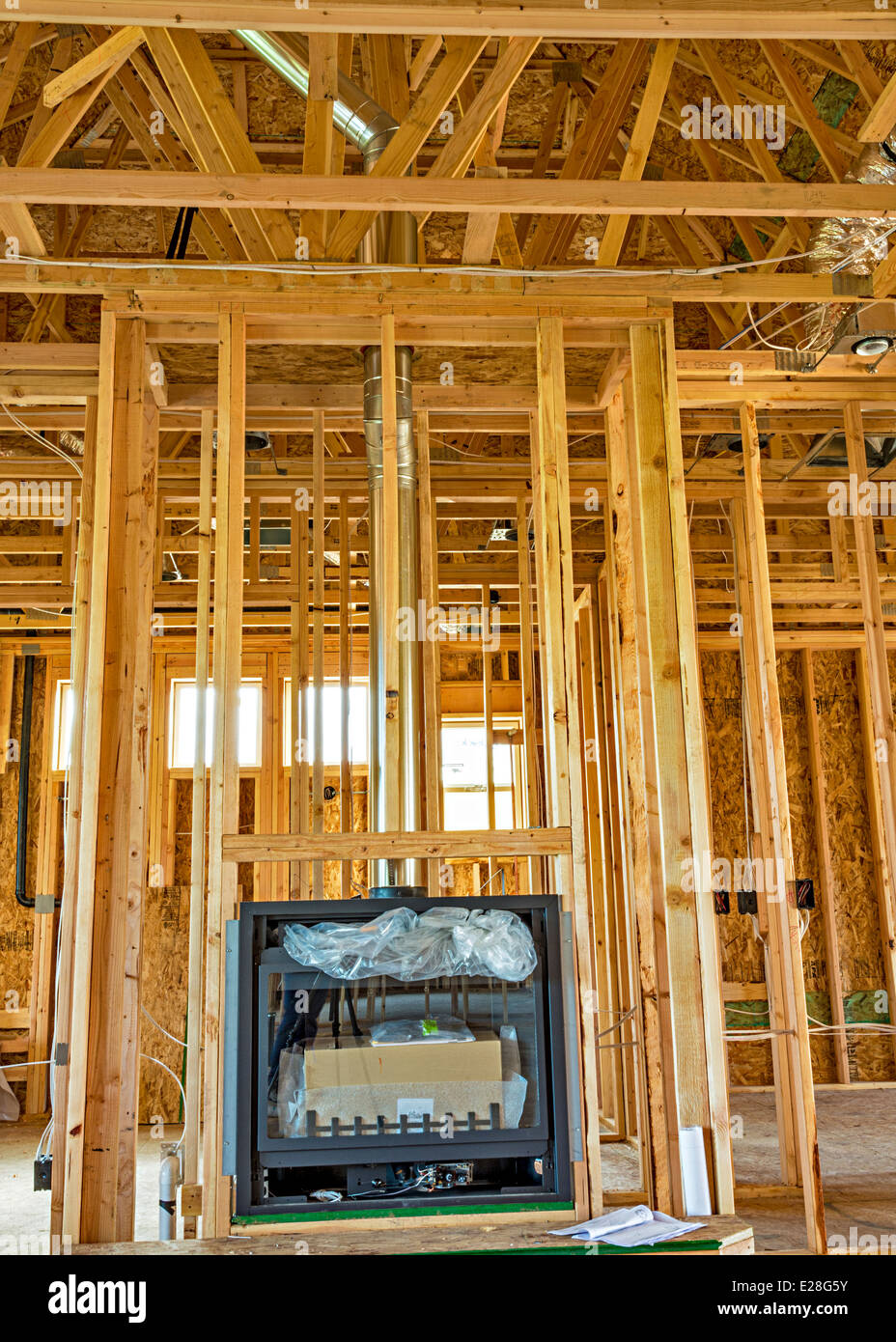 Fireplace Construction Poster, Foto A Bright And Airy Neutral Beige