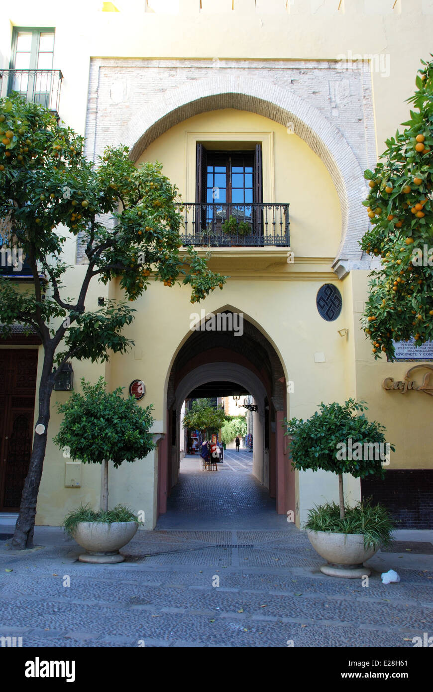 Archway in the Postigo de Adb-El-Aziz (Abd-El-Aziz gate), Seville ...