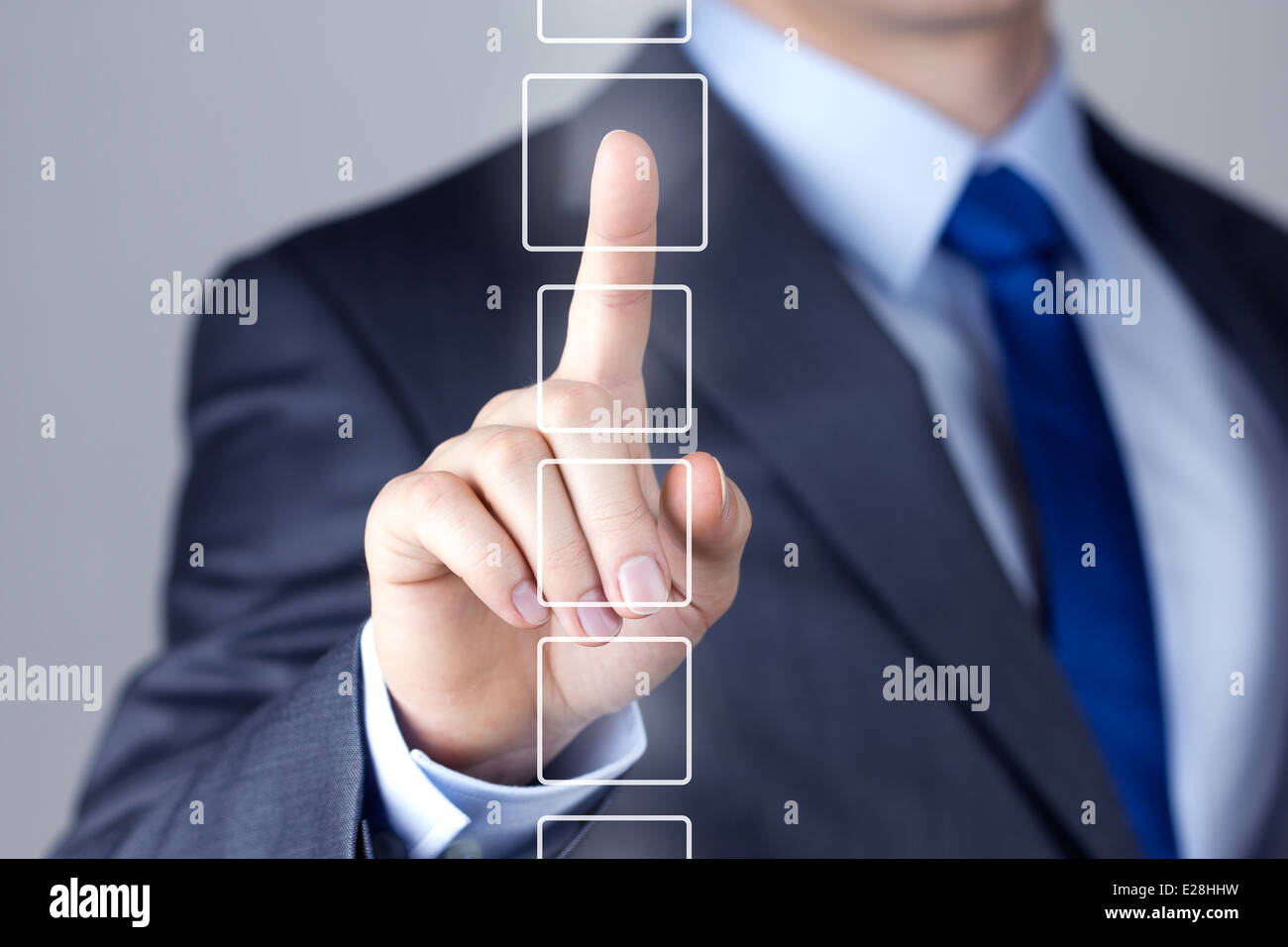Pushing on a touch screen hi-res stock photography and images - Alamy