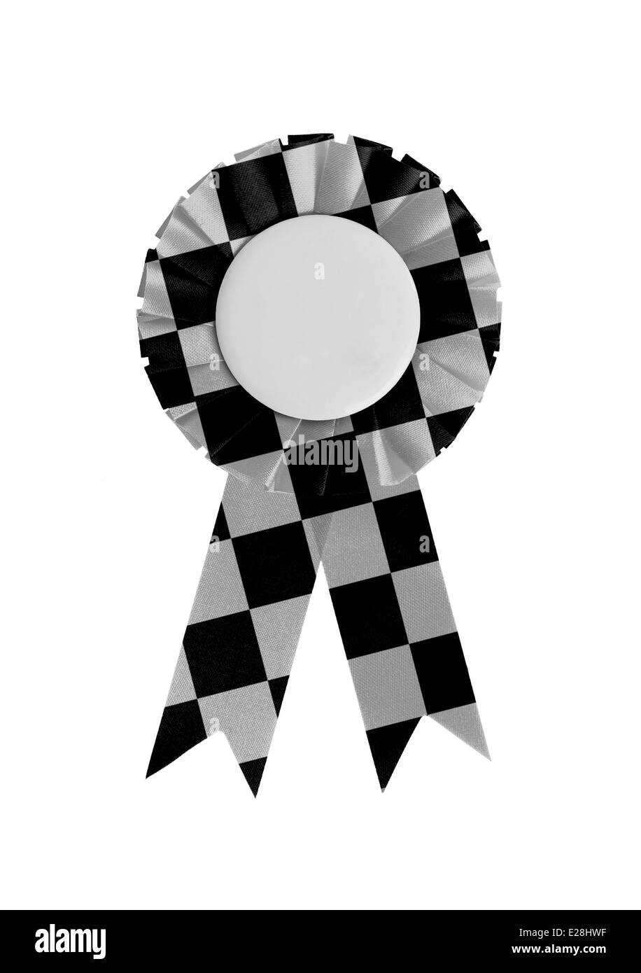 Award ribbon isolated on a white background, finish flag Stock Photo ...