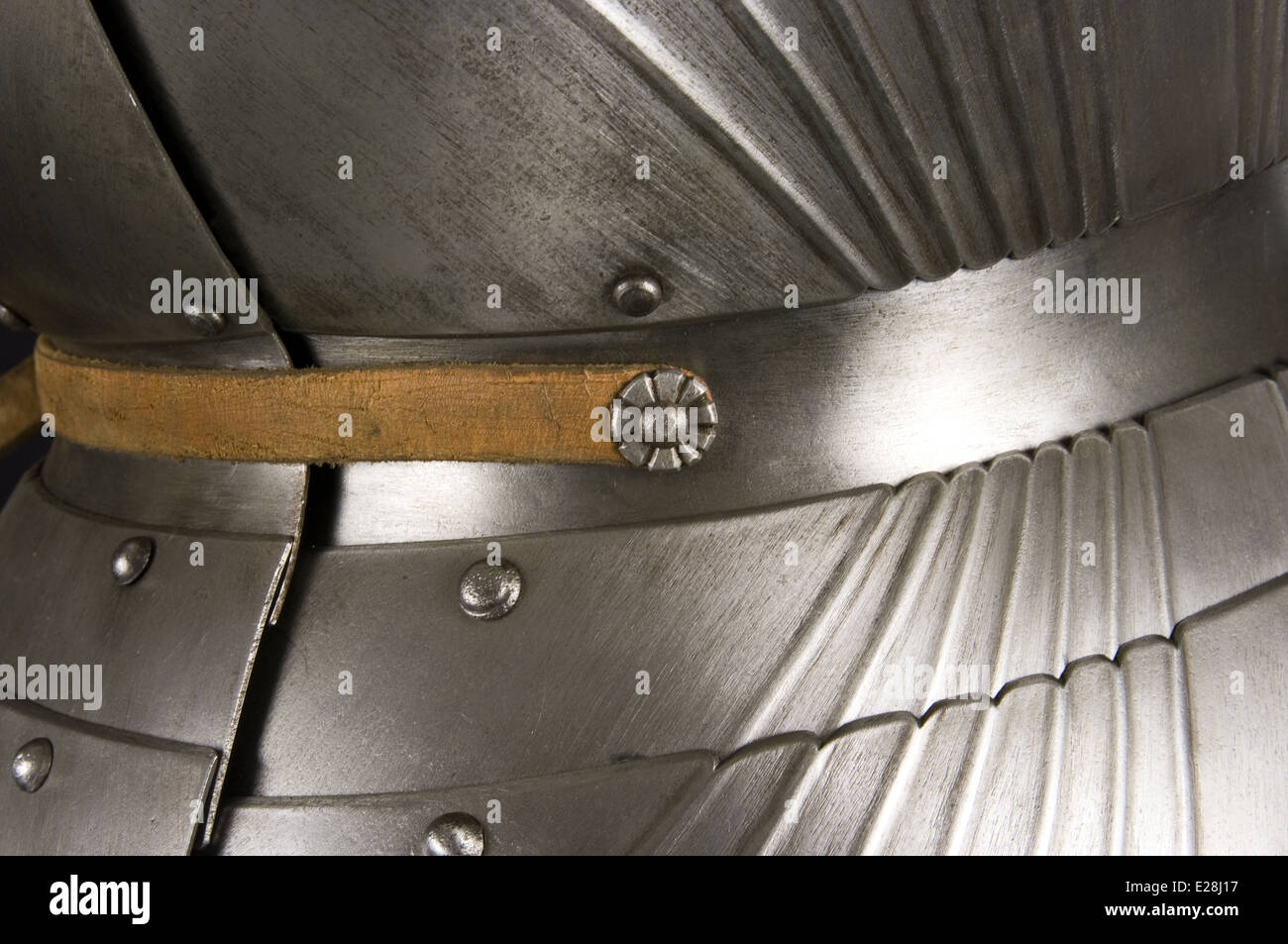 Armor of the Medieval Knight. Metal protecting the soldier from enemy ...