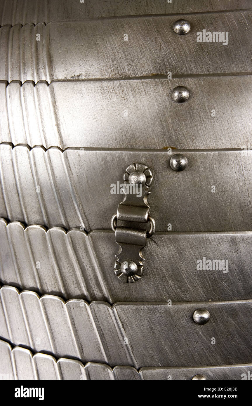 Armor of the Medieval Knight. Metal protecting the soldier from enemy ...