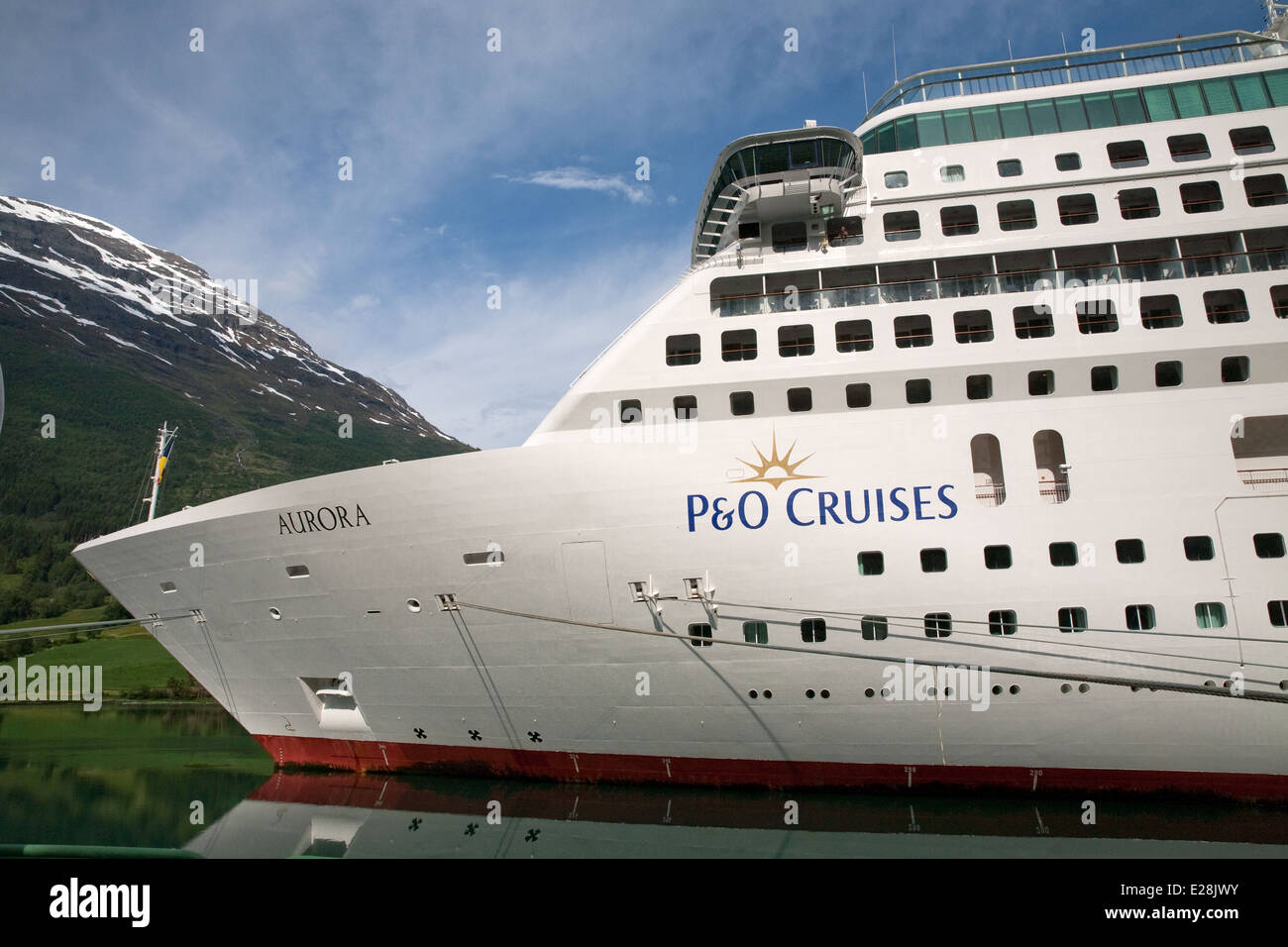 P&O cruise ship Aurora Stock Photo - Alamy