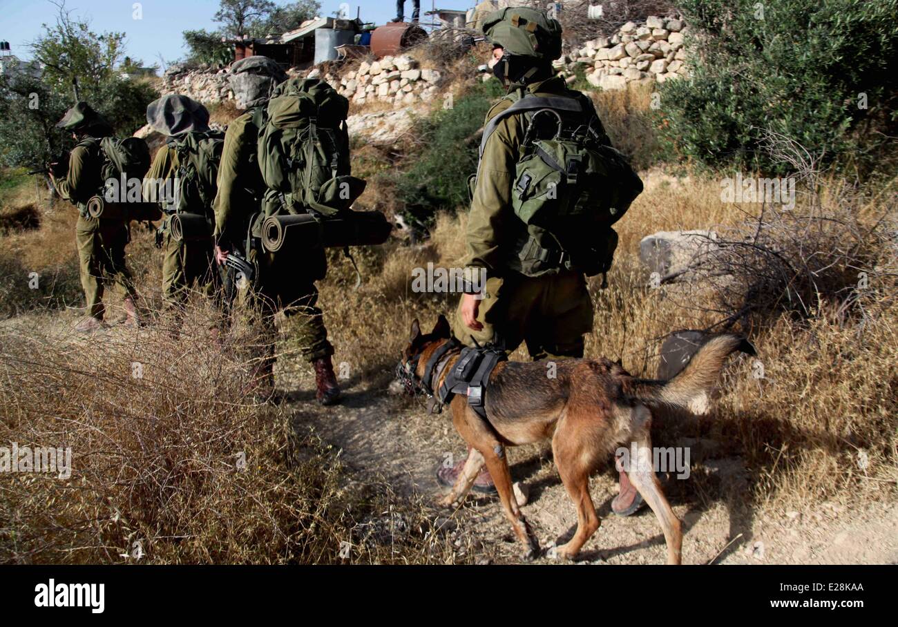 Hebron, West Bank, Palestinian Territory. 17th June, 2014. Israeli ...