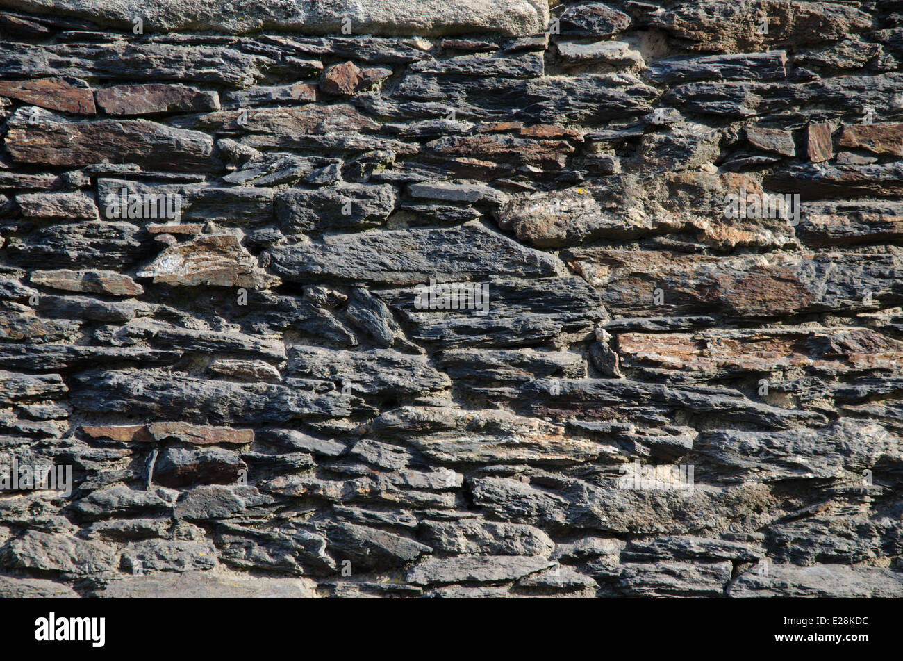 wall made of rock Stock Photo - Alamy