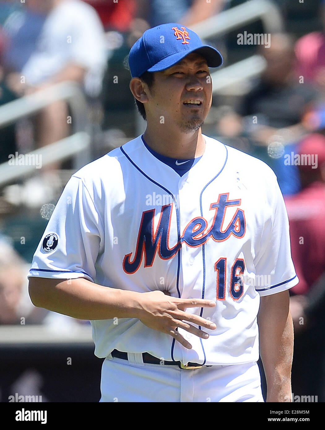 Flushing, New York, USA. 15th June, 2014. Daisuke Matsuzaka (Mets) MLB ...