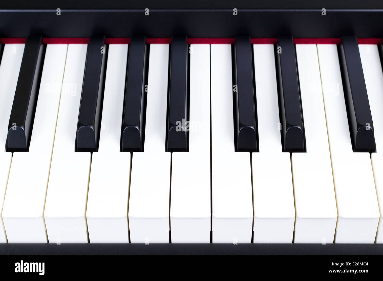 Top view of piano keys Stock Photo - Alamy