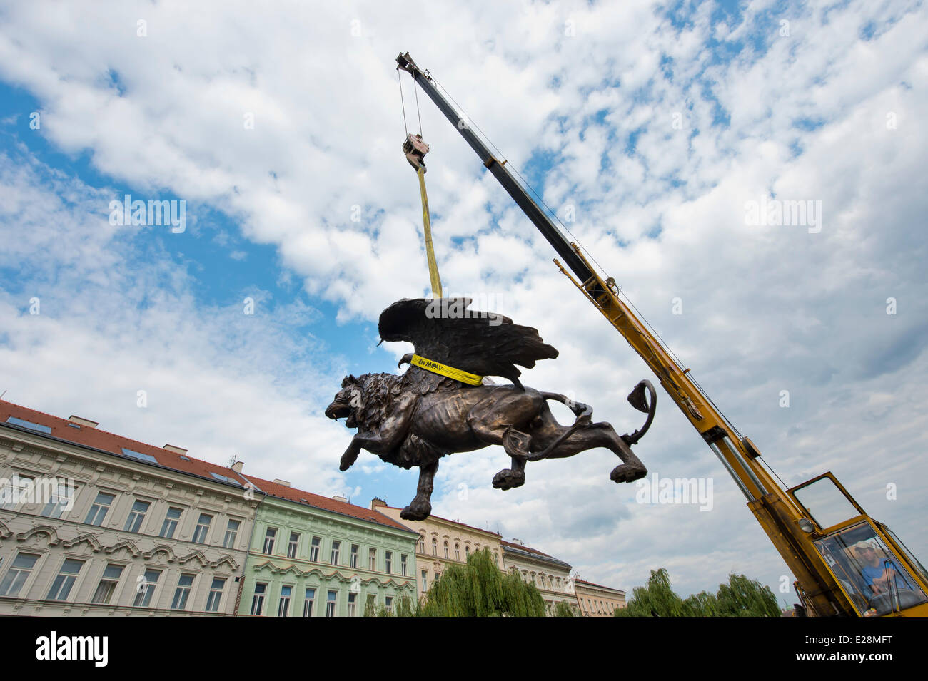 Prague, Czech Republic. 16th June, 2014. Advance workings for a ...