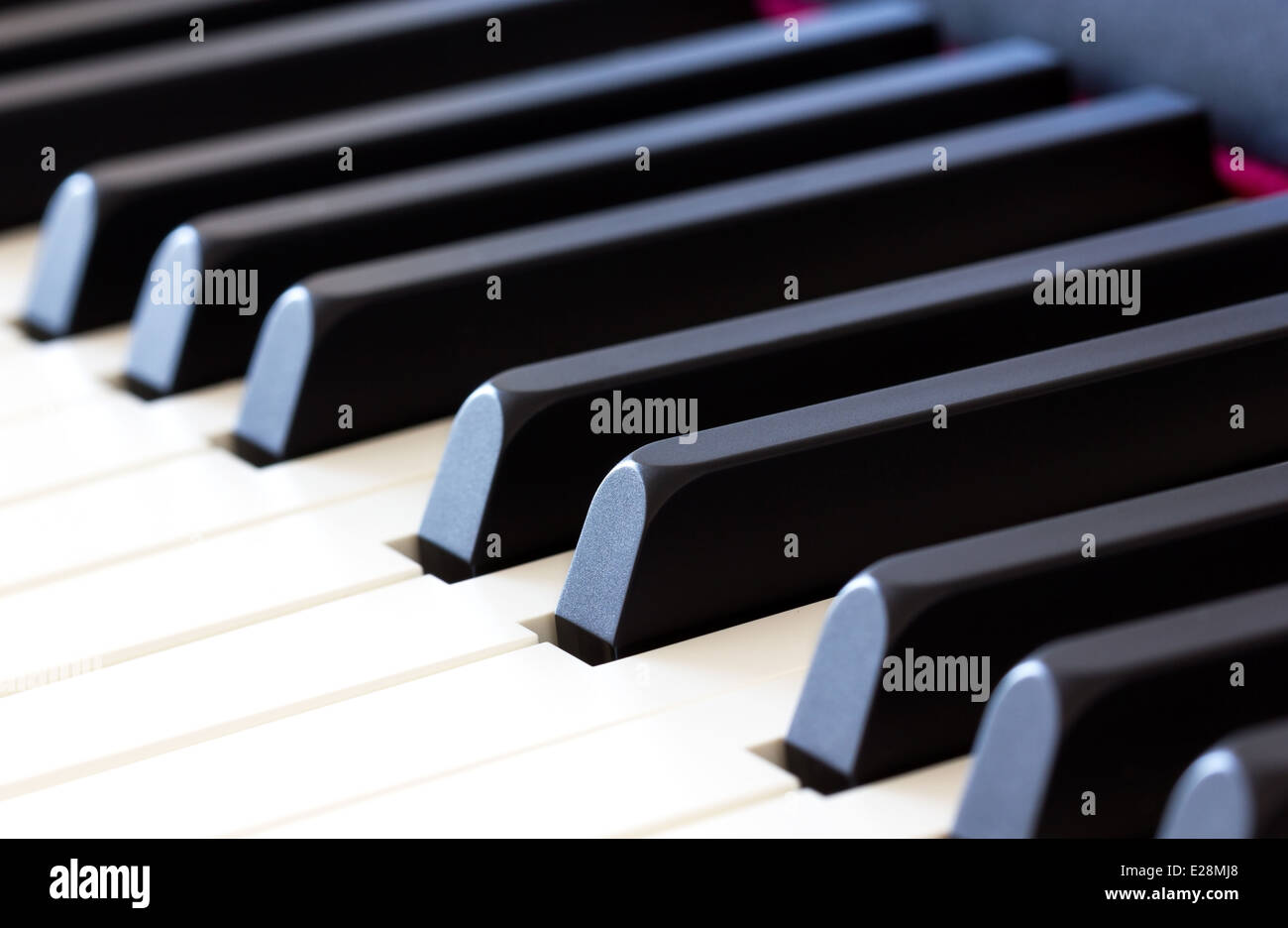 Side view of piano keys Stock Photo - Alamy