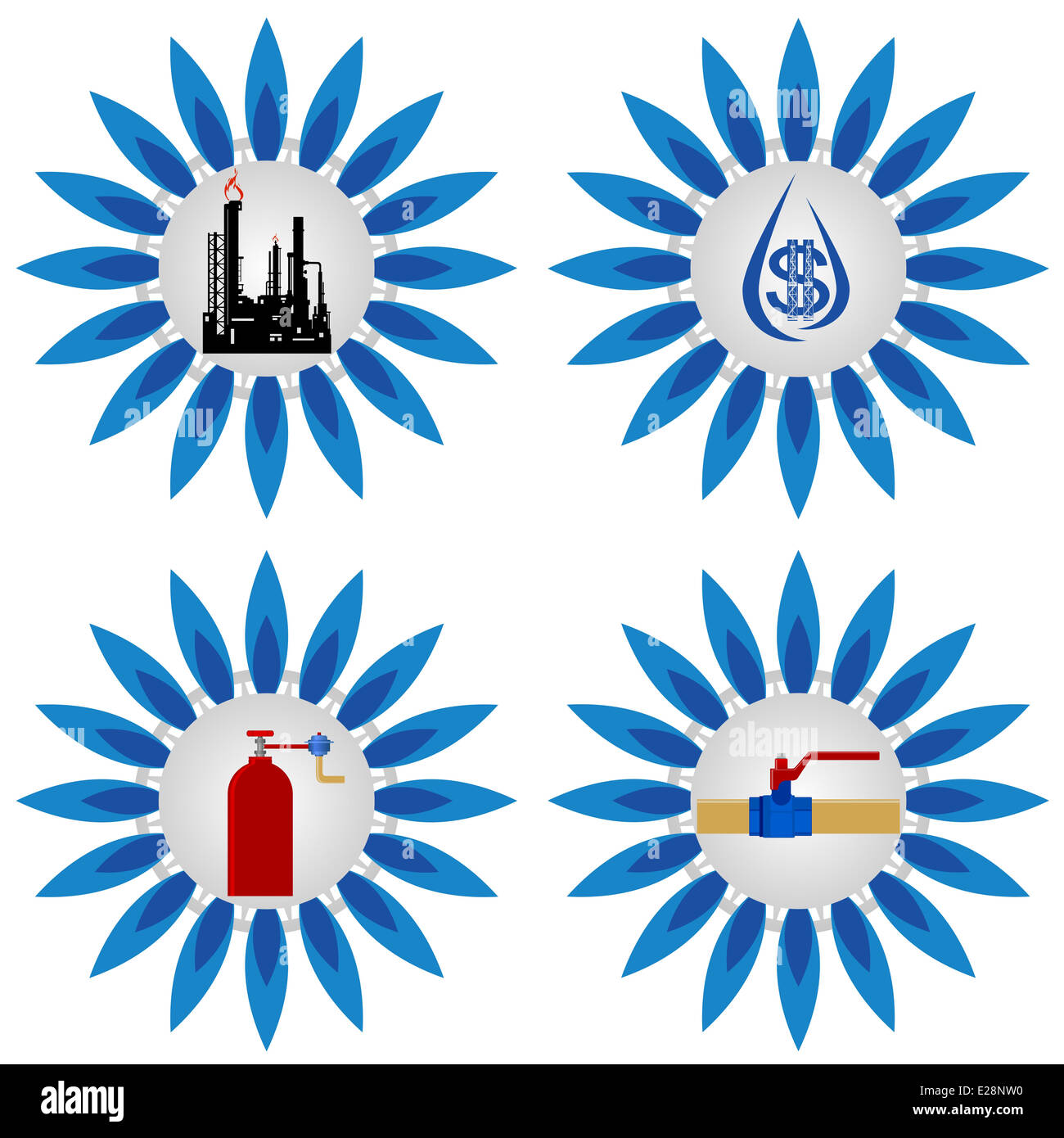 Gas processing plant icon hi-res stock photography and images - Alamy