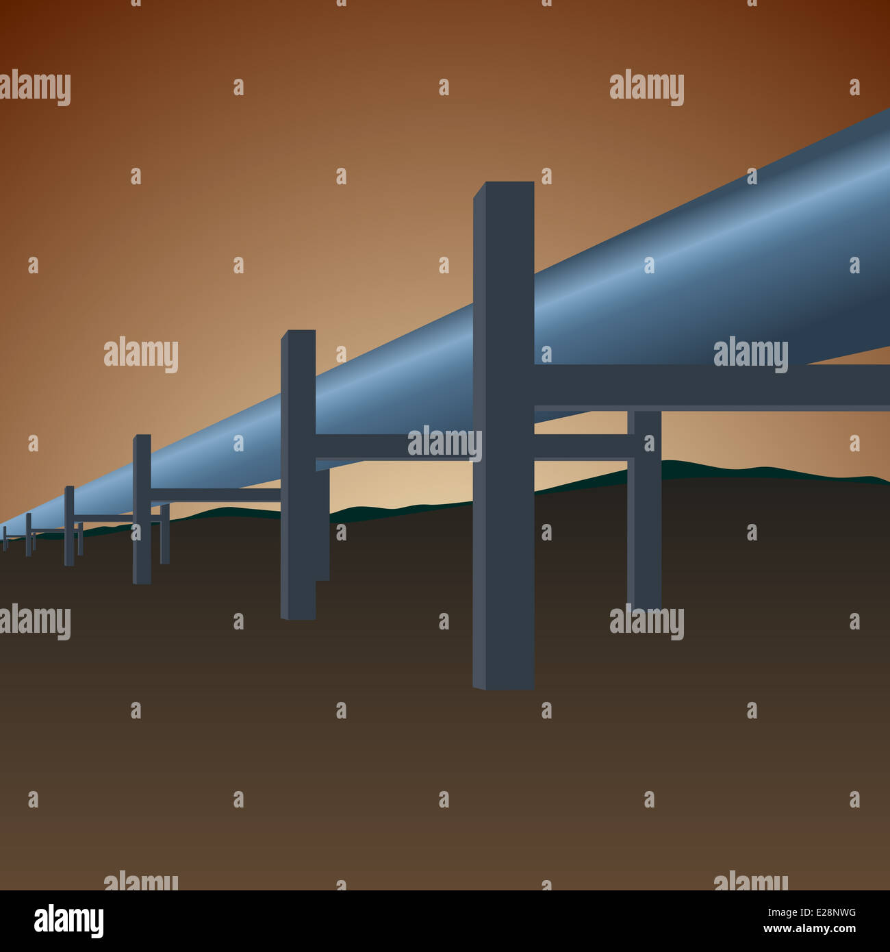 Gas mains. Pipeline to pump natural gas Stock Photo - Alamy