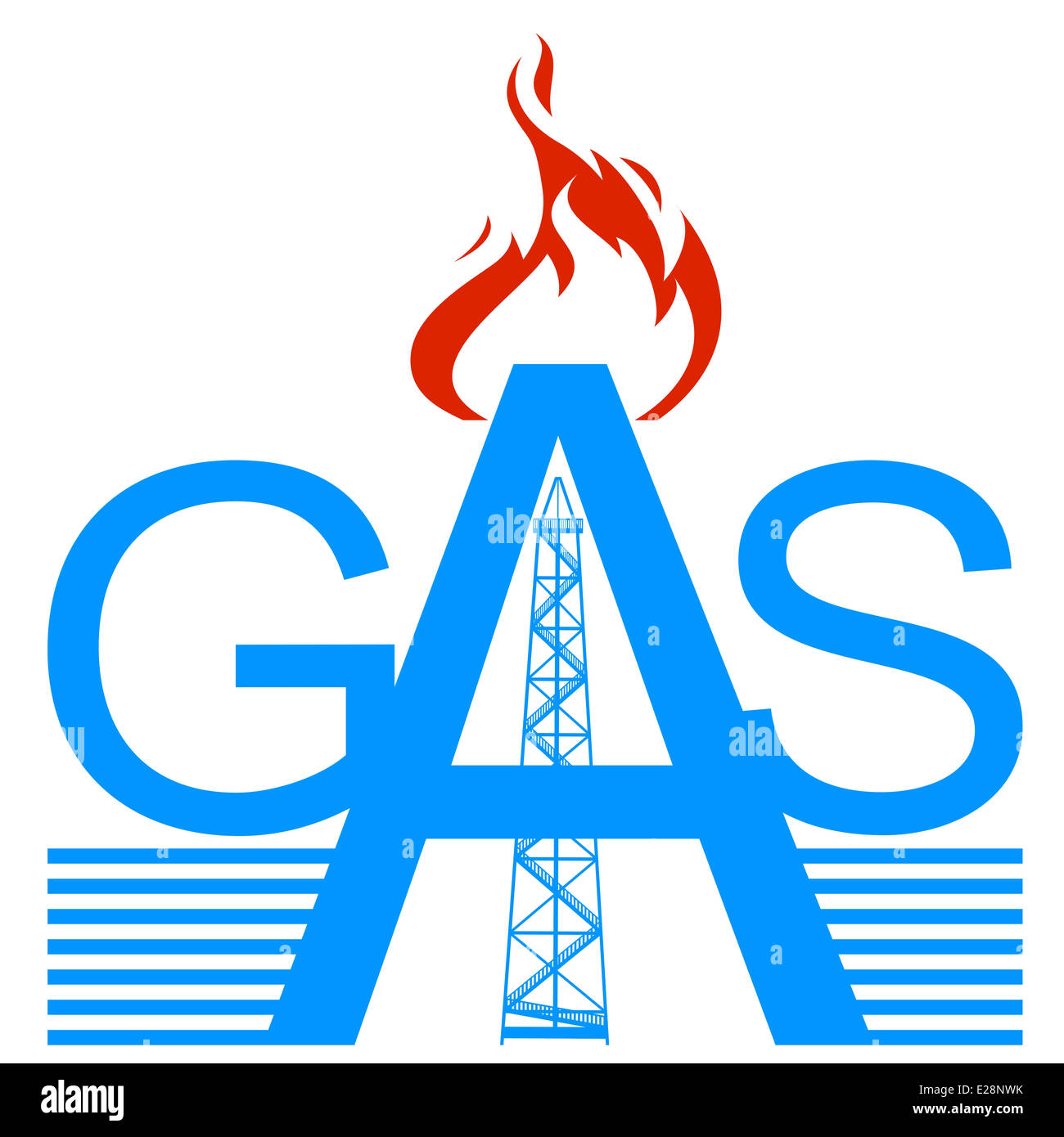 Icon gas industry. Illustration on white background Stock Photo - Alamy