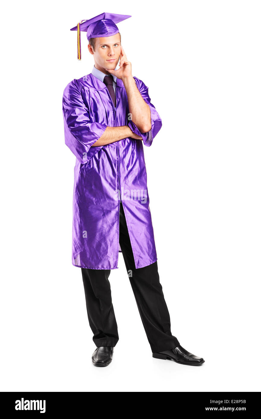 Man in academic gown Cut Out Stock Images & Pictures - Alamy