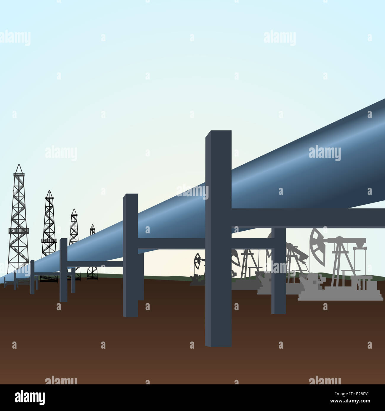 Gas mains. Pipeline to pump natural gas Stock Photo - Alamy