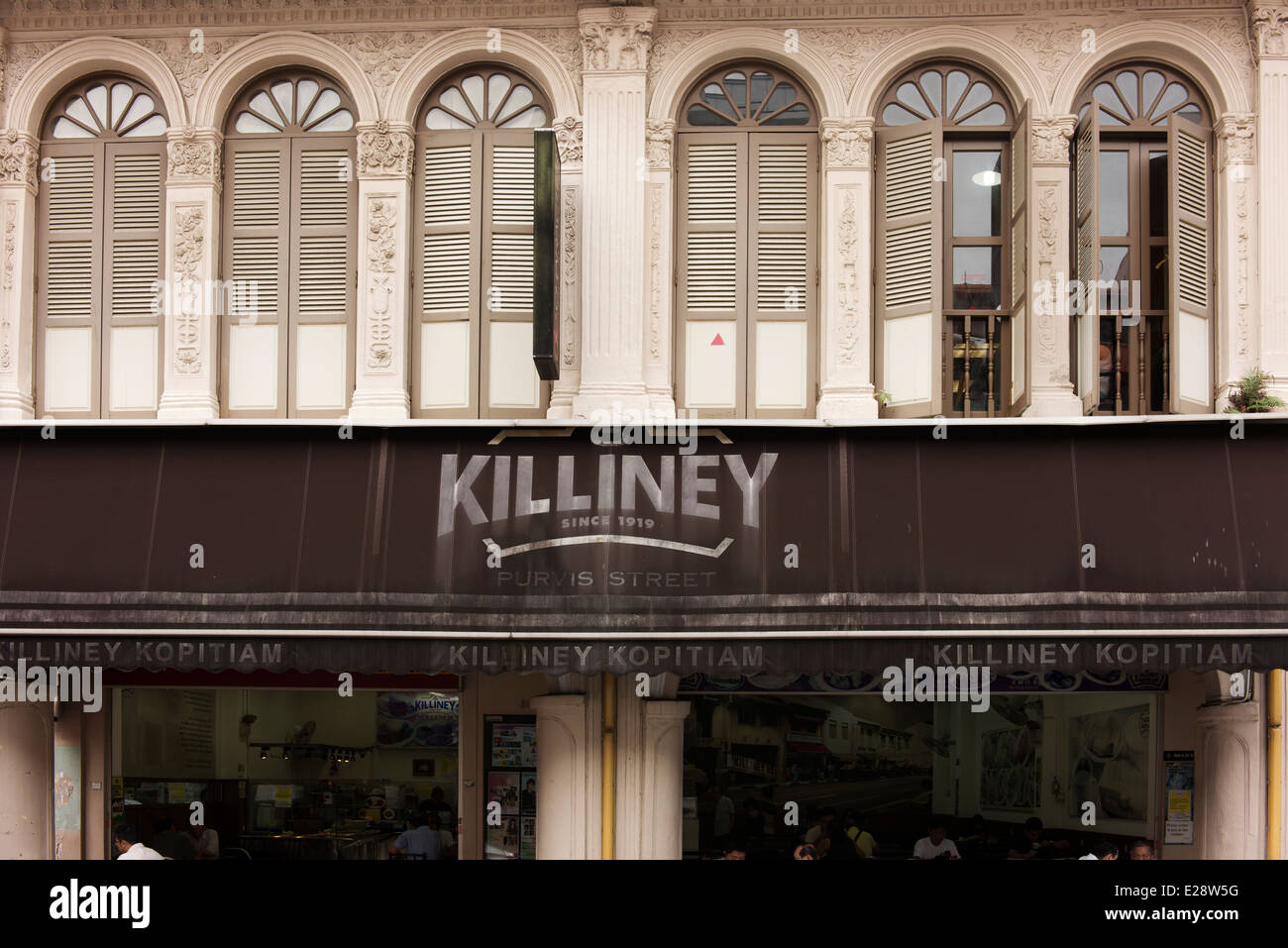 Facade of the Killiney Kopitiam restaurant which has been in operation ...