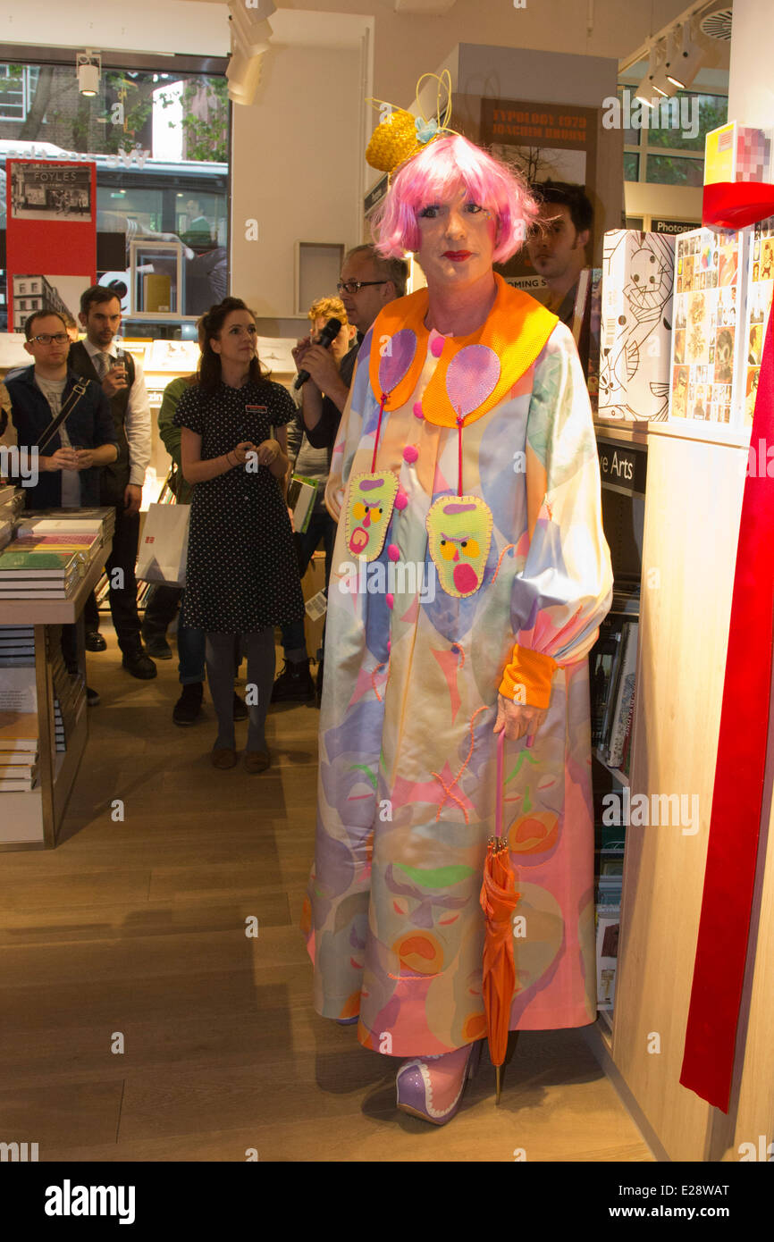 English artist Grayson Perry opens the Art Department of the new Foyles ...