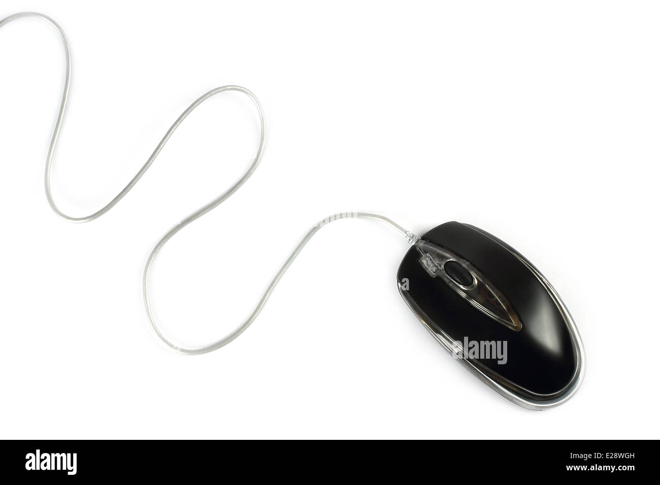 Black computer mouse Stock Photo - Alamy