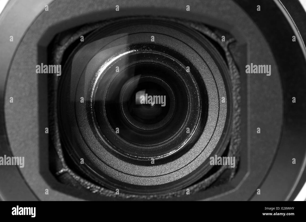 Lens close-up with blur Stock Photo - Alamy