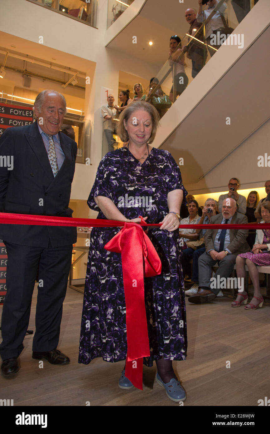 Author Hilary Mantel officially opens the new Foyles Bookshop in ...