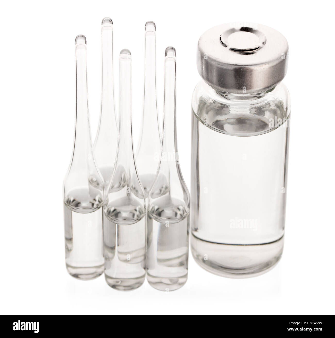 Medical ampoules for injection on white background isolate Stock Photo ...