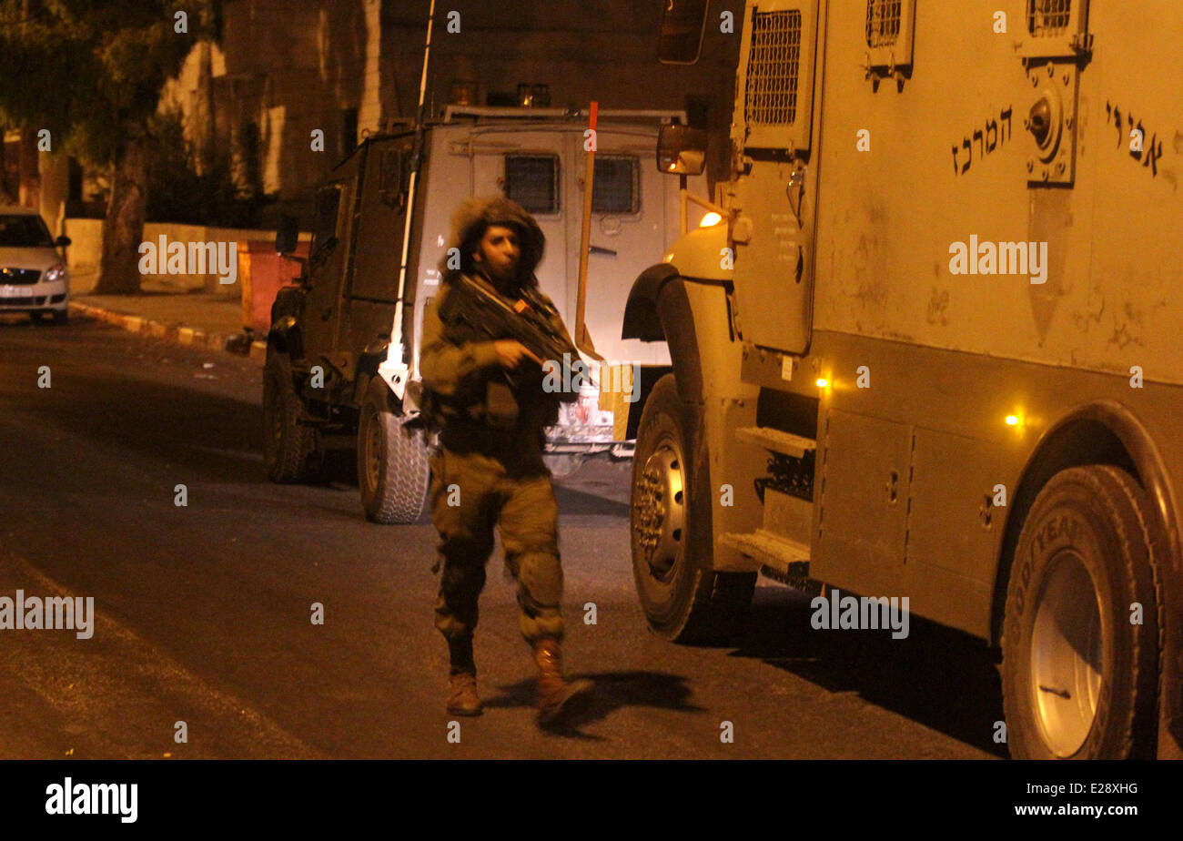 Ramallah, West Bank, Palestinian Territory. 17th June, 2014. Israeli ...