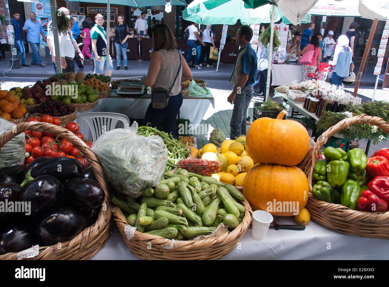 organic fruit and vegetable market Hamra Beirut Lebanon Stock Photo - Alamy