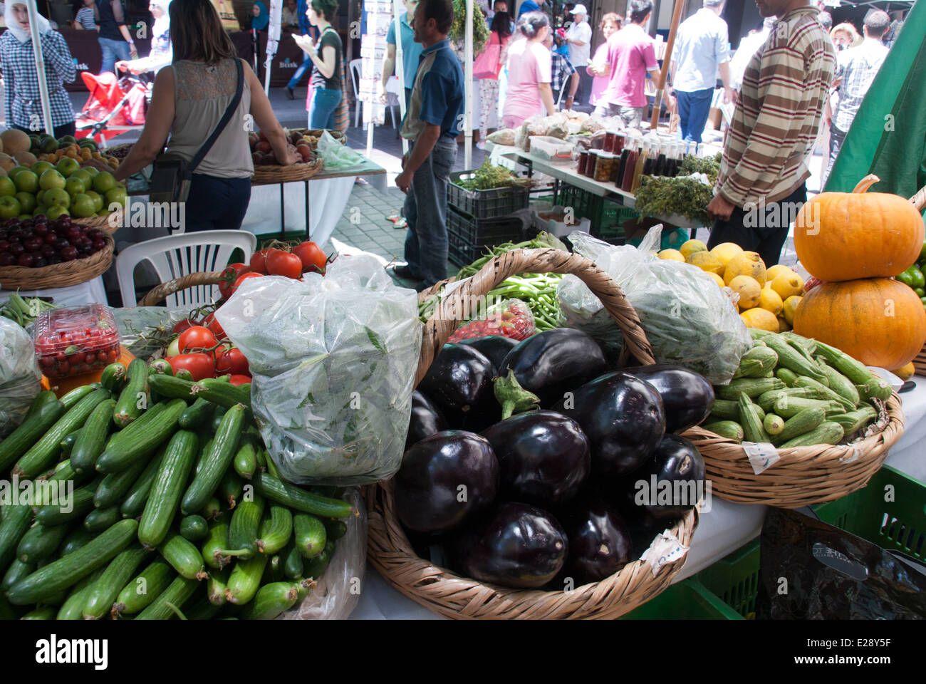 organic fruit and vegetable market Hamra Beirut Lebanon Stock Photo - Alamy