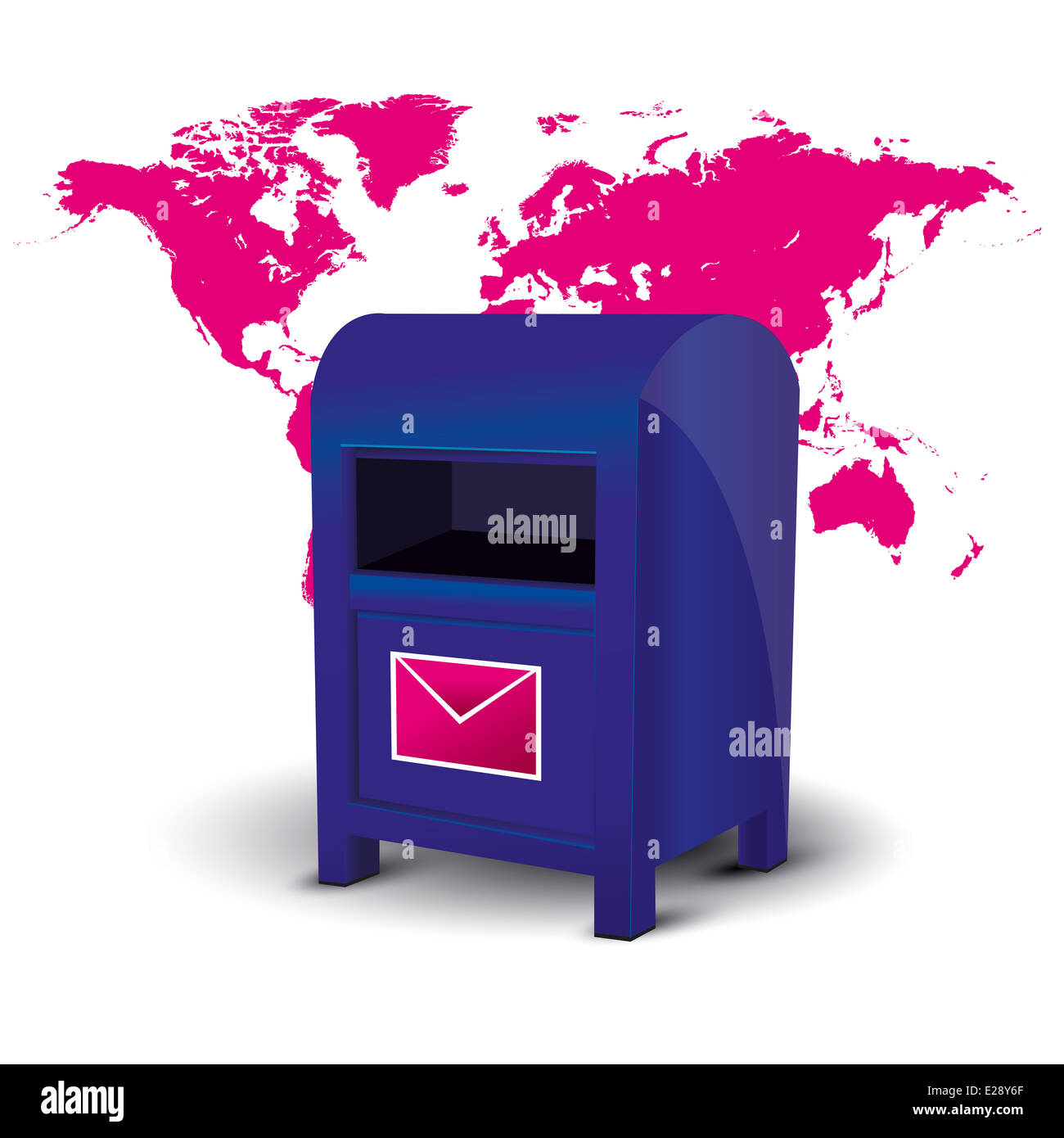 Courier mailbox Cut Out Stock Images & Pictures - Alamy