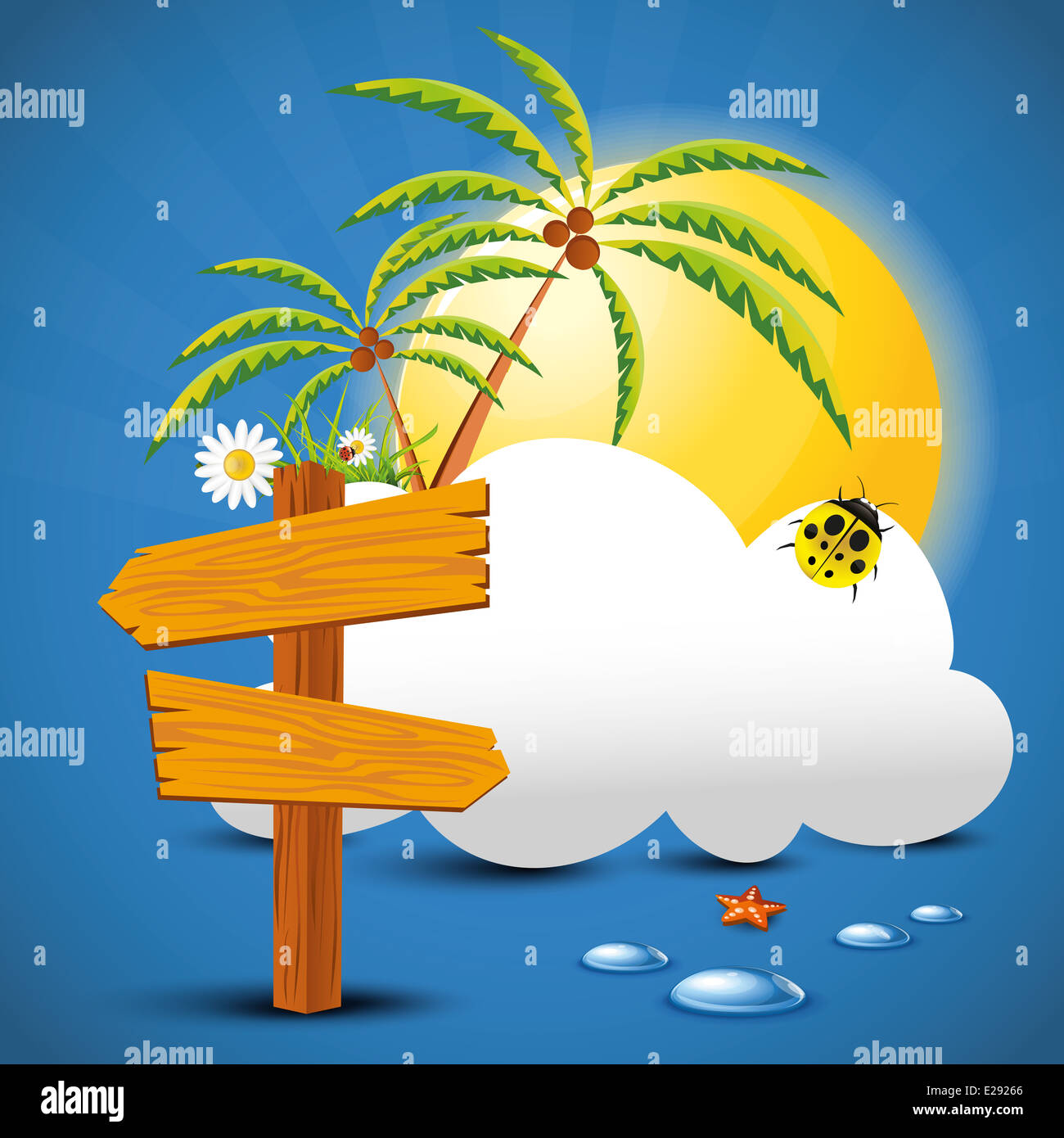 Summer Concept Illustration Design Stock Photo - Alamy
