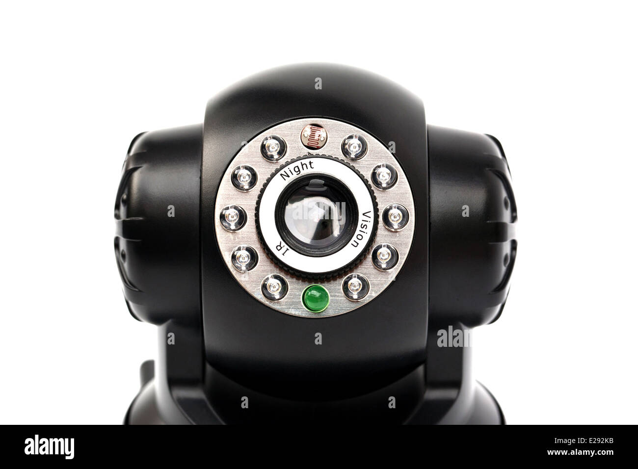 One black camera isolated on white background Stock Photo - Alamy