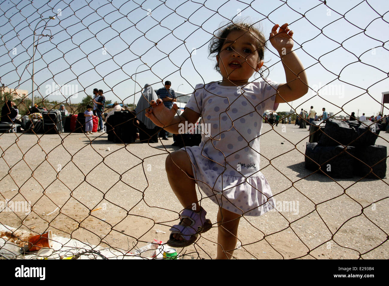 Rafah border between Egypt and Gaza Strip. 15th June, 2014. The ...