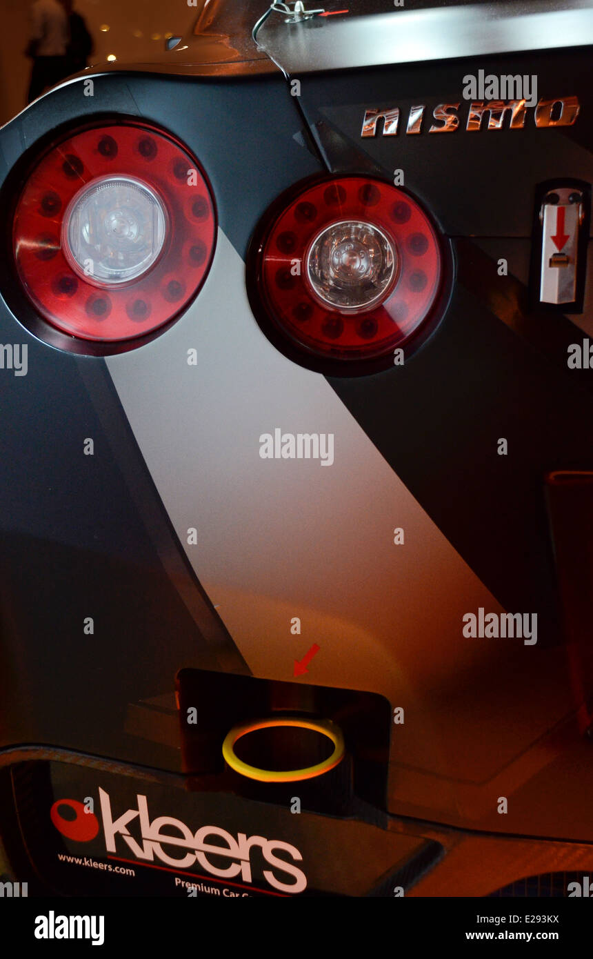 Nissan Nismo GTR rear lights Stock Photo - Alamy