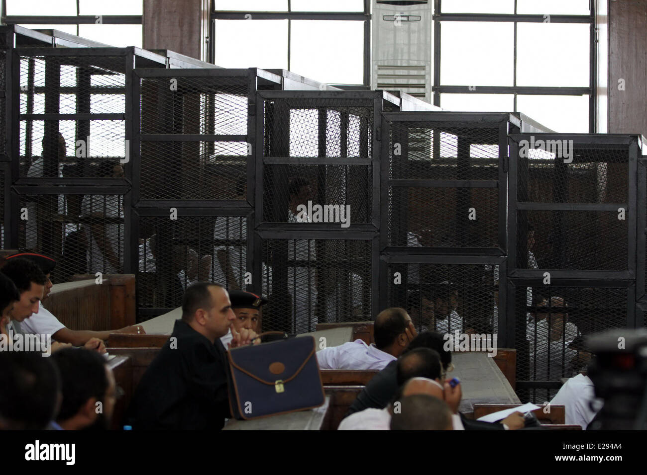 Cairo, Egypt. 17th June, 2014. Egyptian Muslim Brotherhood members ...