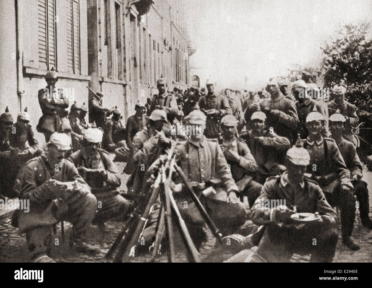 German Soldiers 1914 Belgium Stock Photos & German Soldiers 1914 ...
