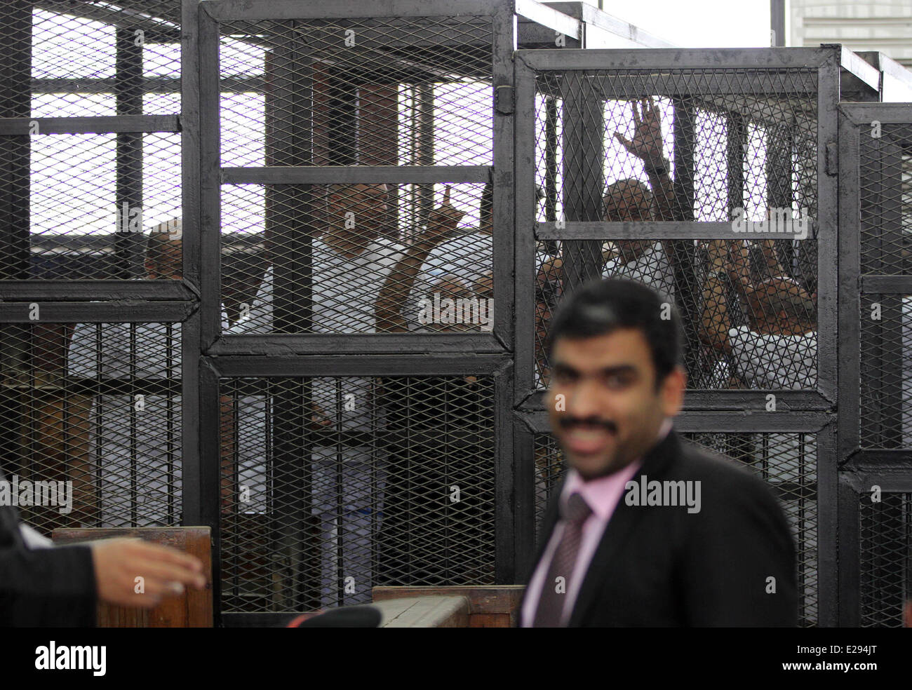 Cairo, Egypt. 17th June, 2014. Egyptian Muslim Brotherhood members ...